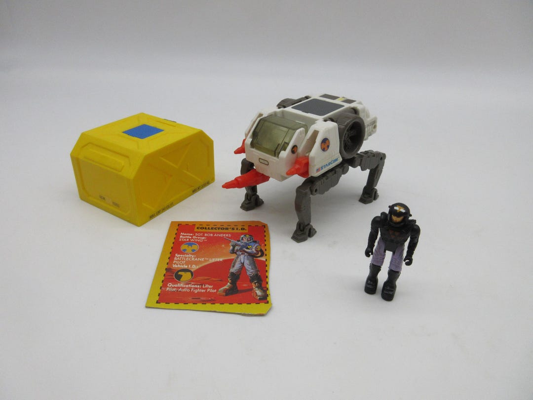 1986 STARCOM Battlecrane W/ Sgt Bob Sanders - Coleco - Action Figure ...
