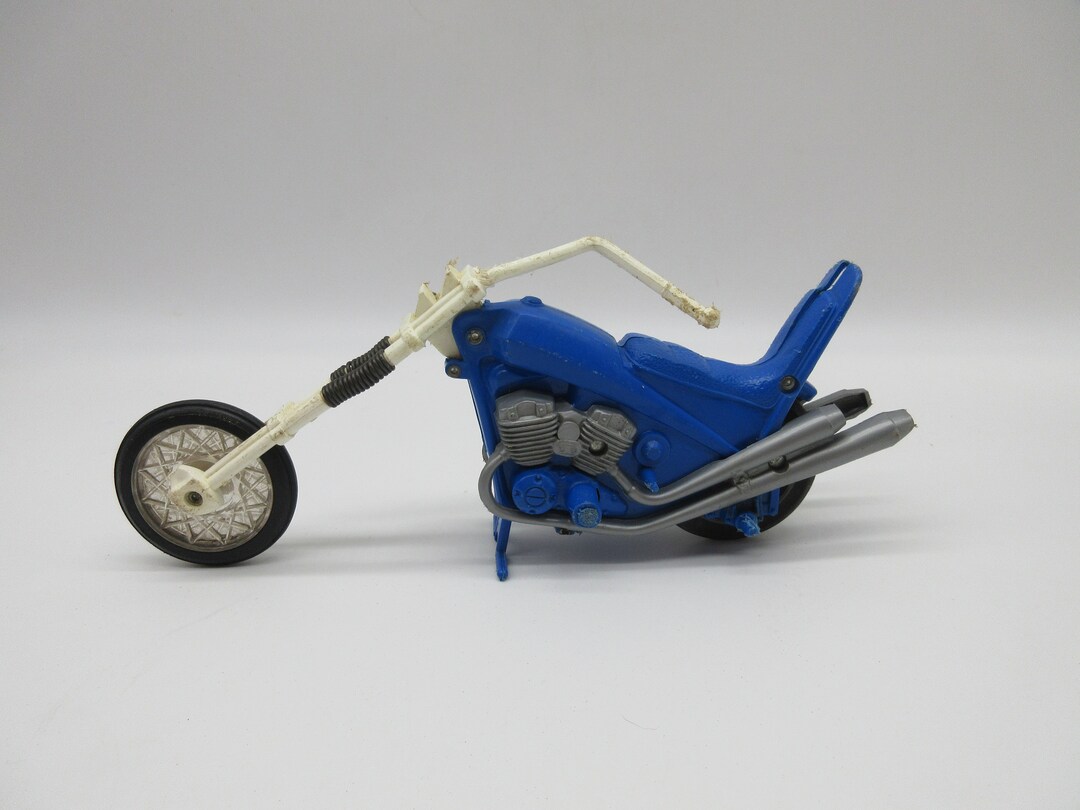1972 EVIL KNIEVEL Chopper Stunt Bike Ideal Figure Mego Action Figure ...