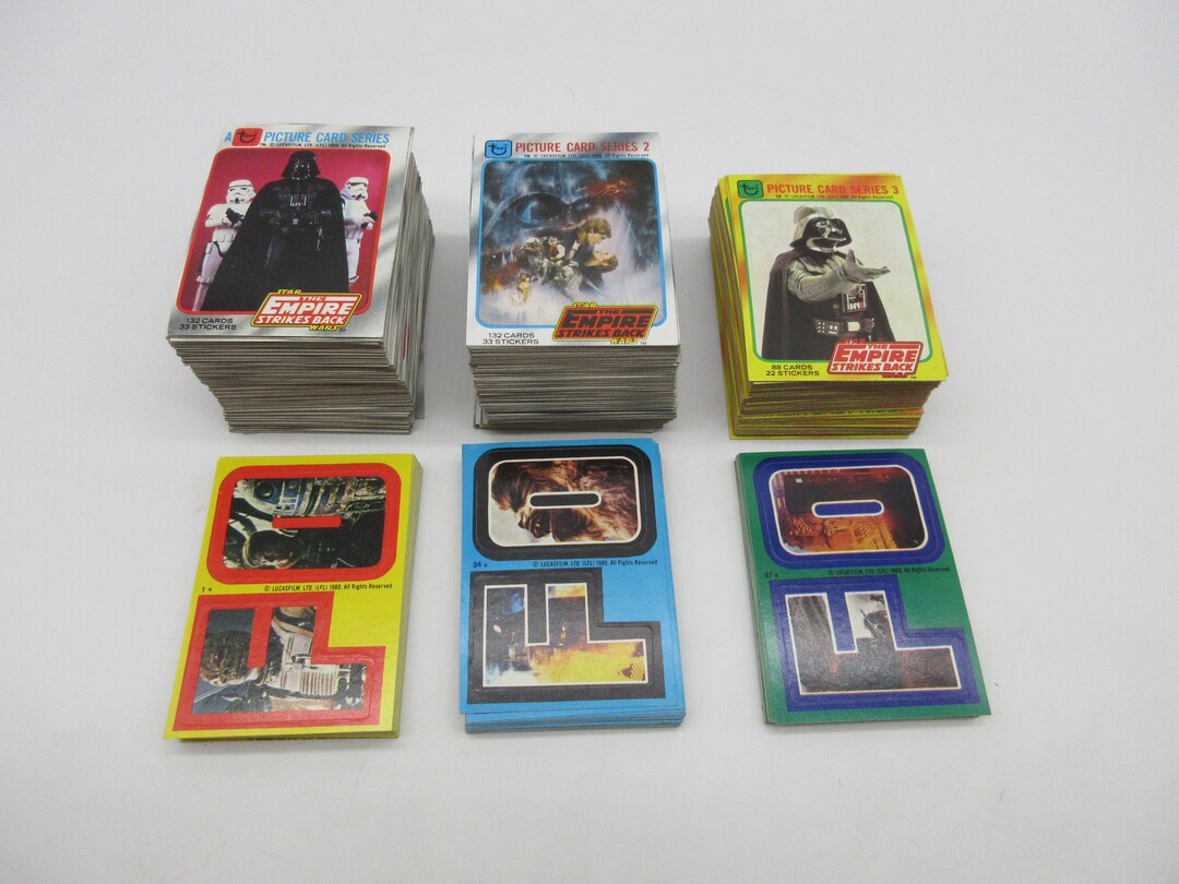 1980 Star Wars Empire Strikes Back Complete Set of Topps Series 1 2 3 ...