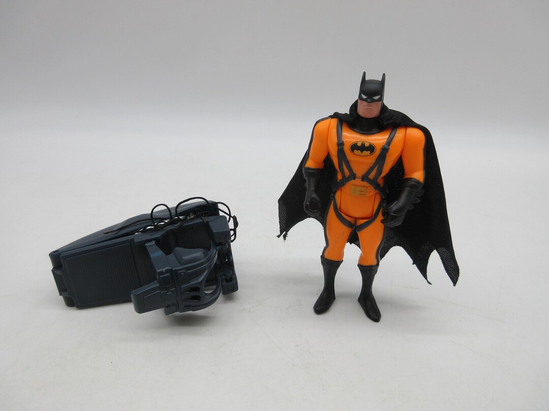 1994 Sky Diver Batman With Parachute 100% Complete Batman the Animated ...
