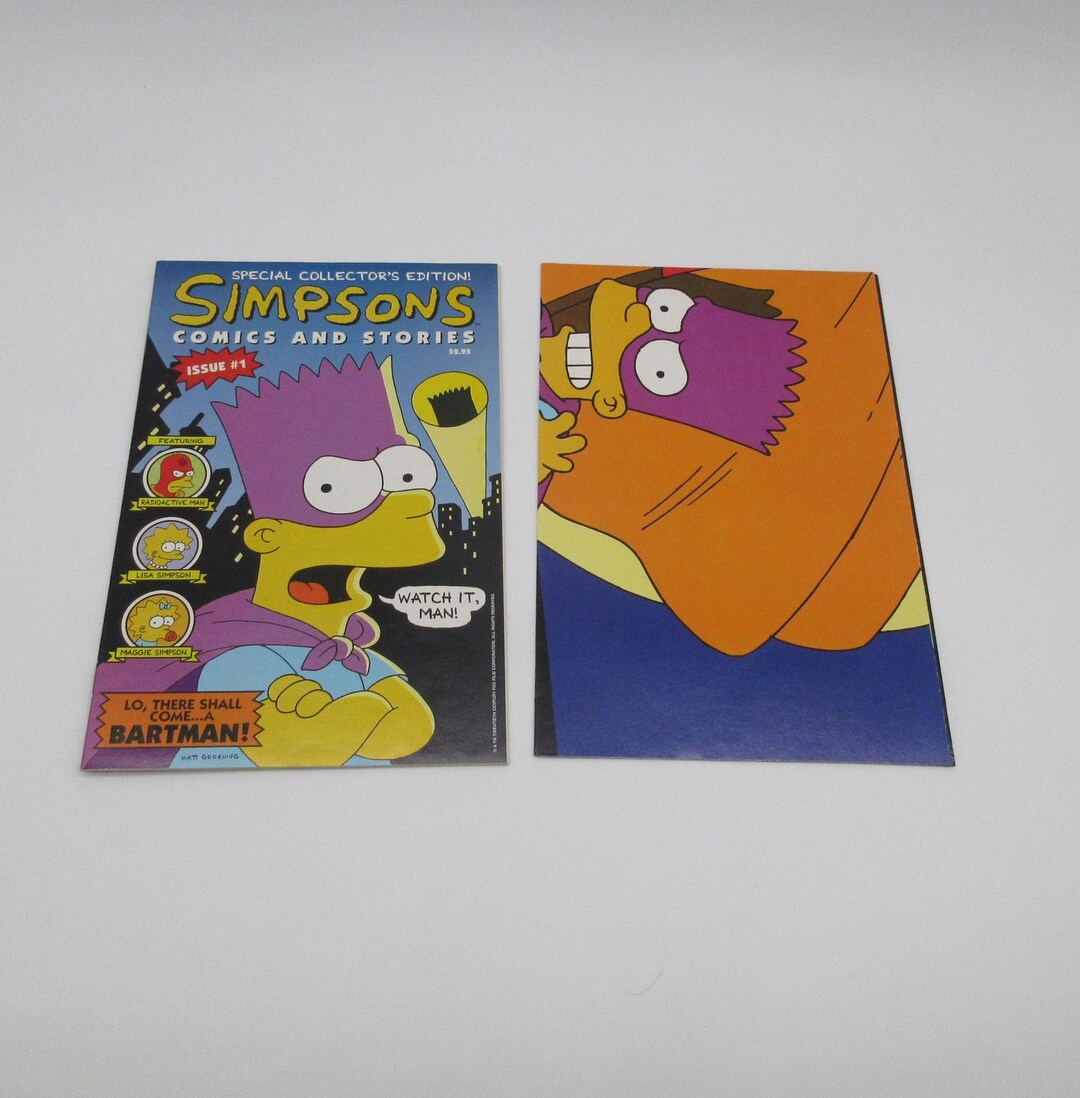 1993 BARTMAN the Simpsons #1 W/ Poster Radioactive Man MINT Comic Book ...