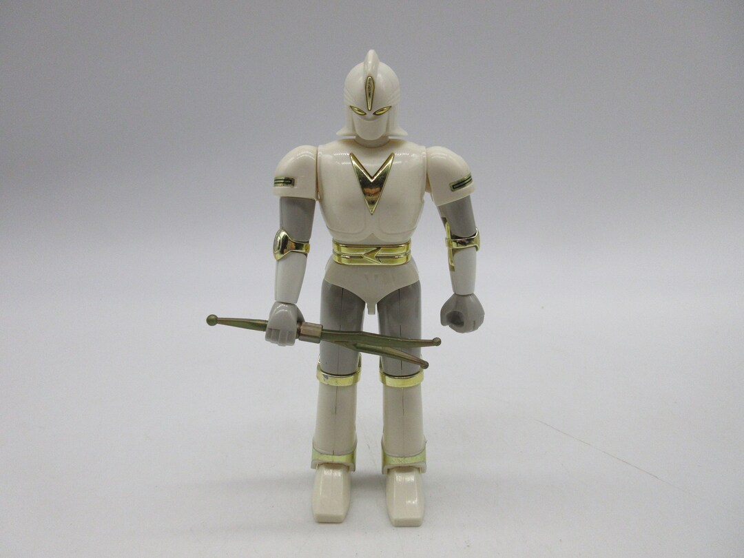 1995 WHITE RANGER Battle Borg W/ Sword - Mighty Morphin Power Rangers ...