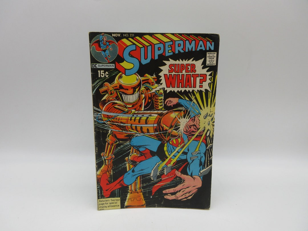 1970 SUPERMAN #231 - DC Comic Book - Neal Adams Cover - Etsy