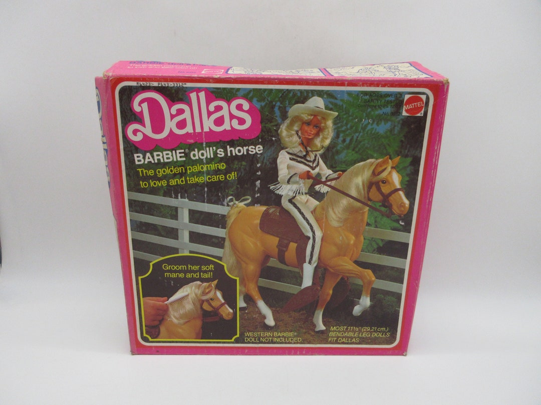 1980 DALLAS Barbie's Horse W/ Saddle in Box Instructions Doll Mattel ...