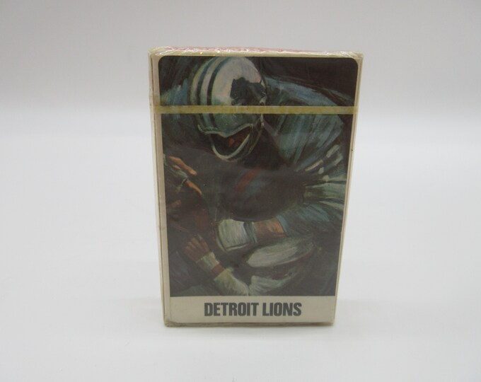 1962 Detroit Lions Playing Card Deck - Factory Sealed - by Stancraft ...