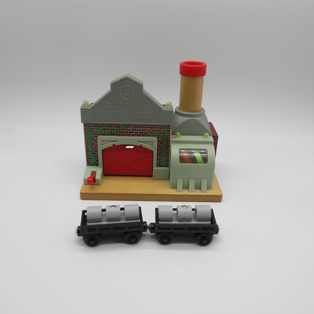 SODOR Power Station Thomas the Tank Engine Wooden Die-cast Square ...