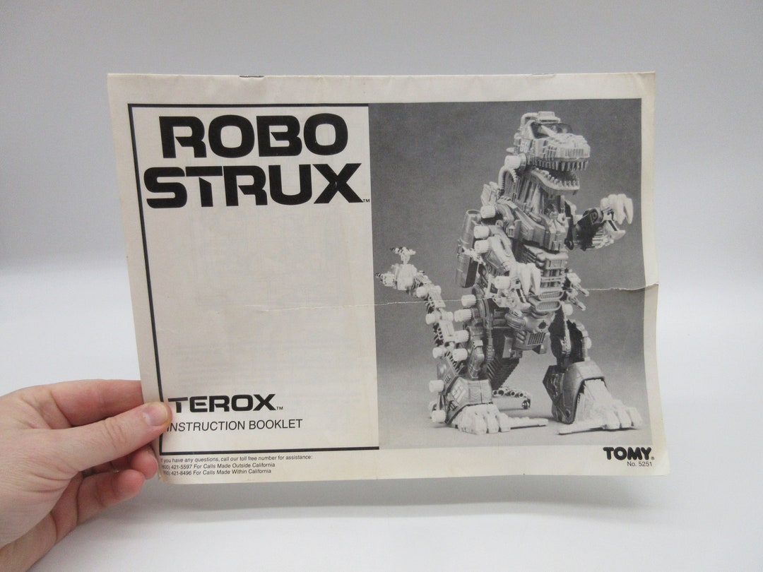 1985 TEROX Instructions Tomy T-rex Action Figure Vintage Toy - Etsy