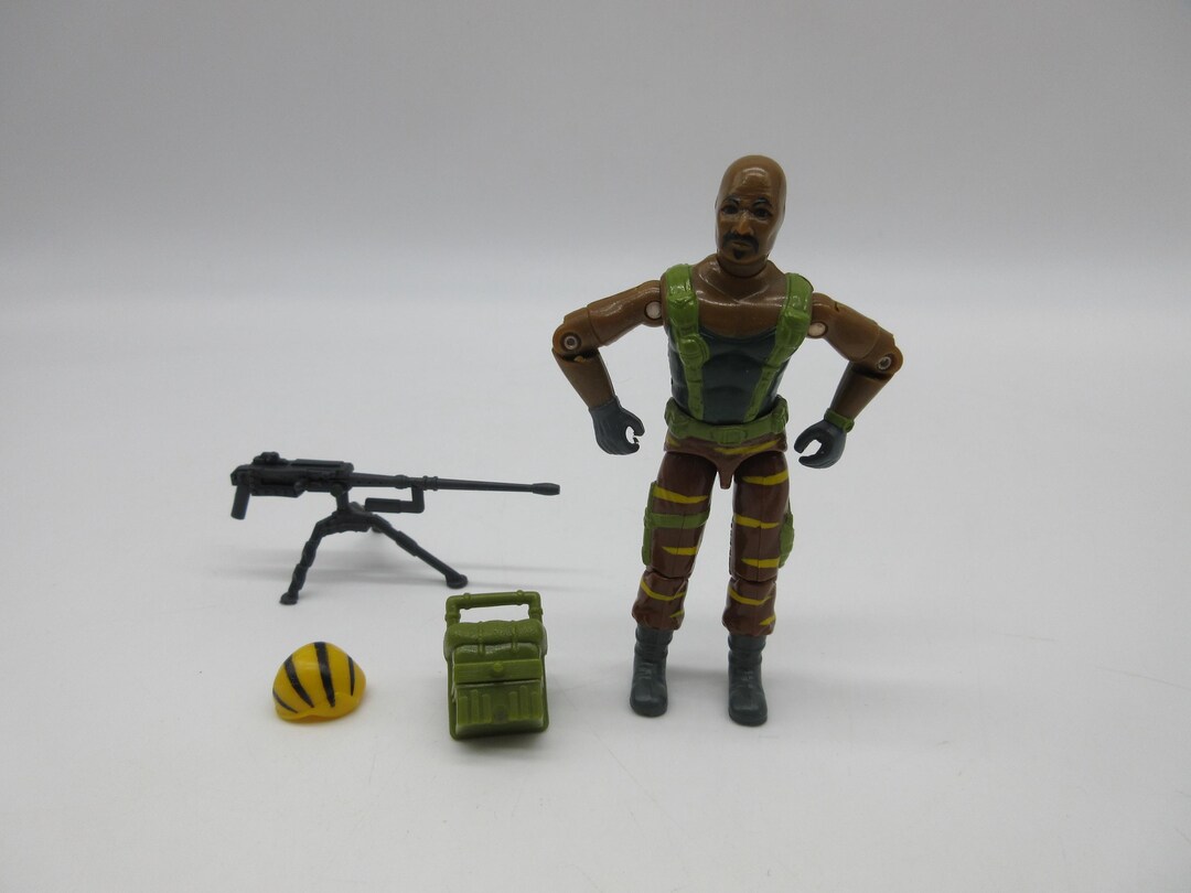 1988 ROADBLOCK Tiger Force 100% Complete Gi Joe hasbro Action Figure ...