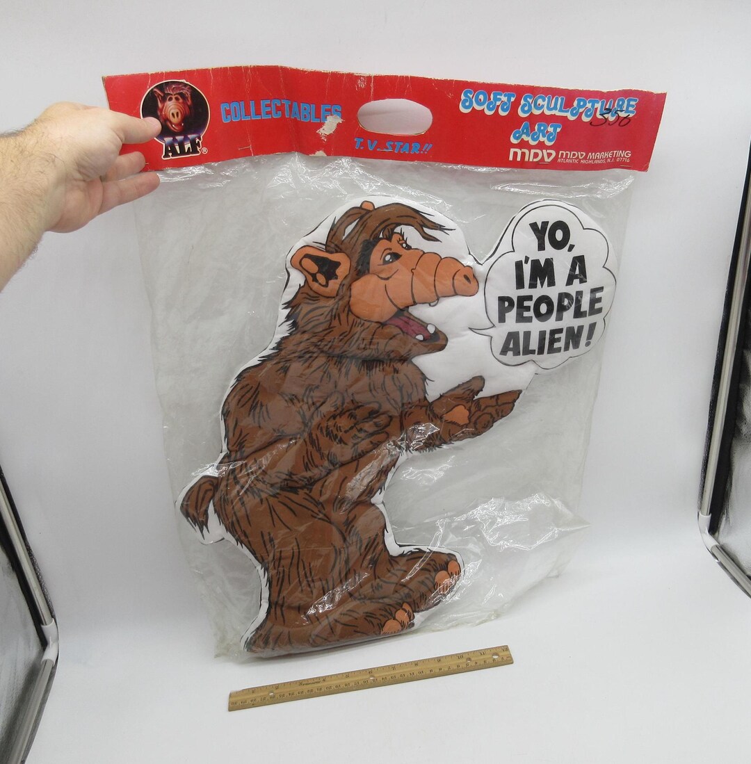 1987 ALF "yo, I'm A People Alien" Plush Fabric - New in Package - Soft ...