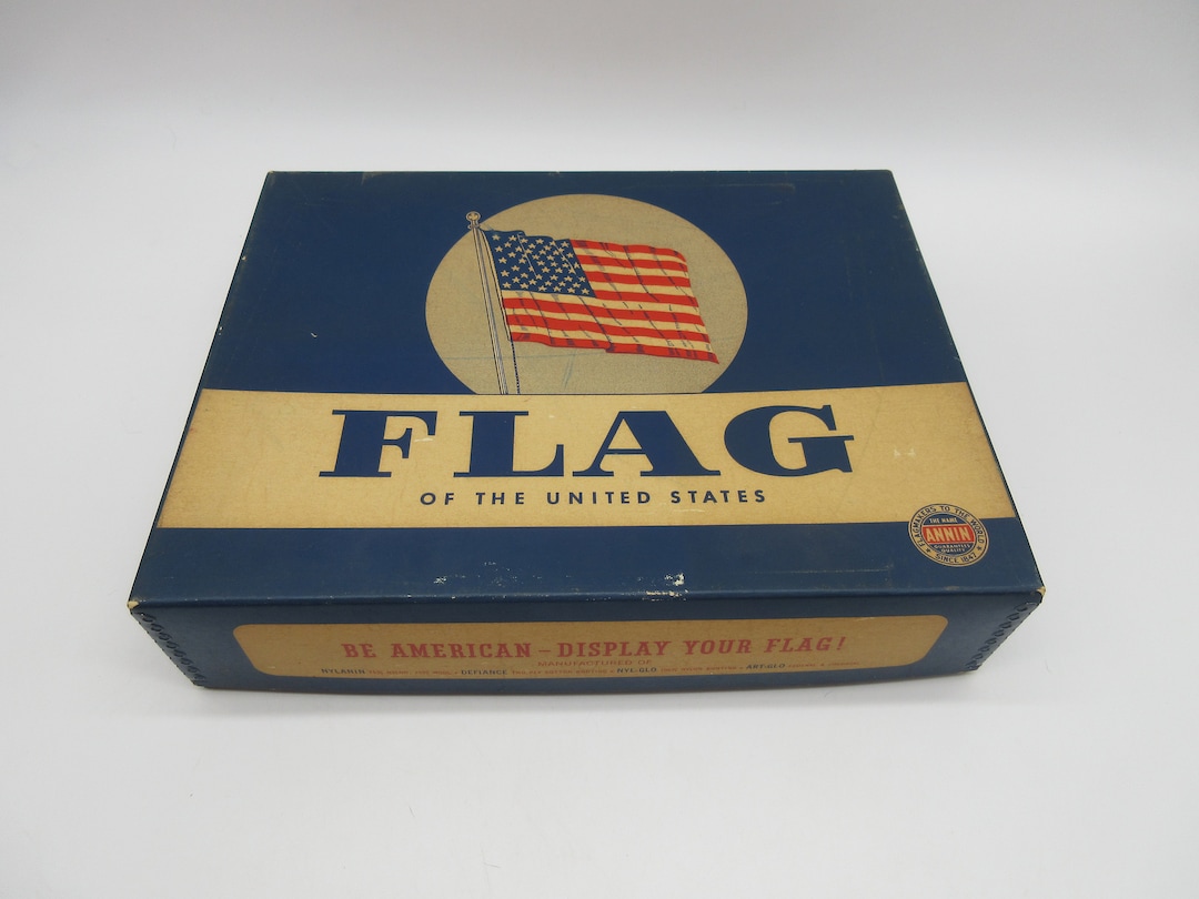 1960's American Flags New in Box by ANNIN W/ Paperwork United States 50 ...