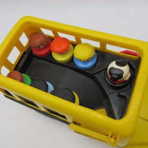 1980's Chunky Bus + Figures + Dog - Fisher Price - Little People ...