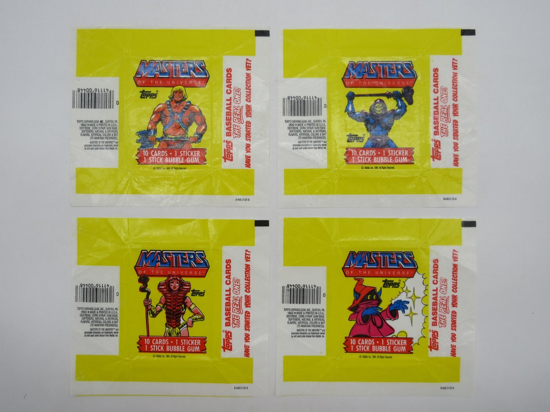 1984 HEMAN Topps Cards Wrappers - Set of 4 - Non-sports Card - - Etsy
