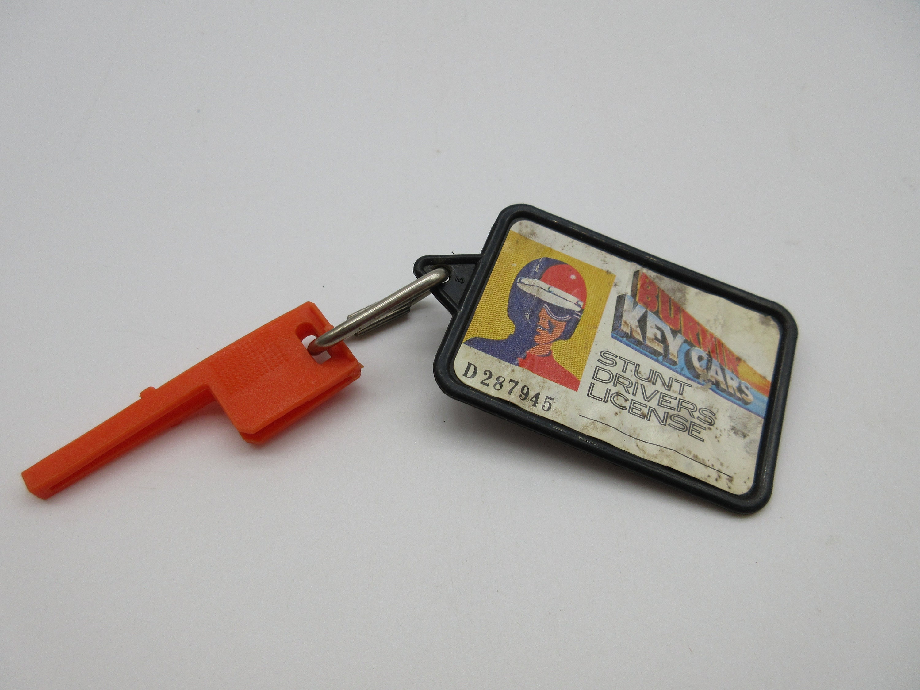 Action Figure Toy 1981 Kidco Burnin Key Cars Stunt Driver's License ...