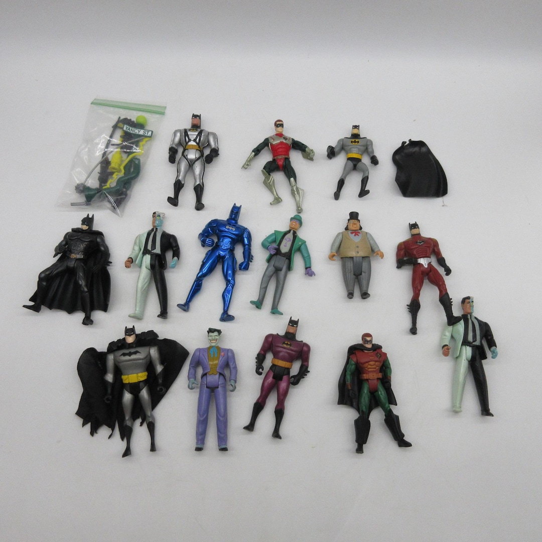 1990's Batman the Animated Series Figure Lot Joker Two Face Peguin ...