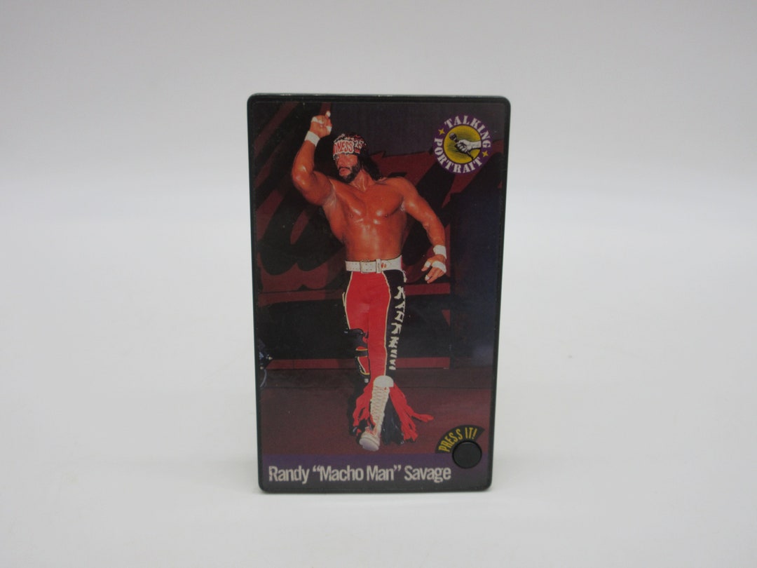 1998 Macho Man Talking Portrait - 8" Ljn Rubber - Wrestlers - Wwf Wwe ...