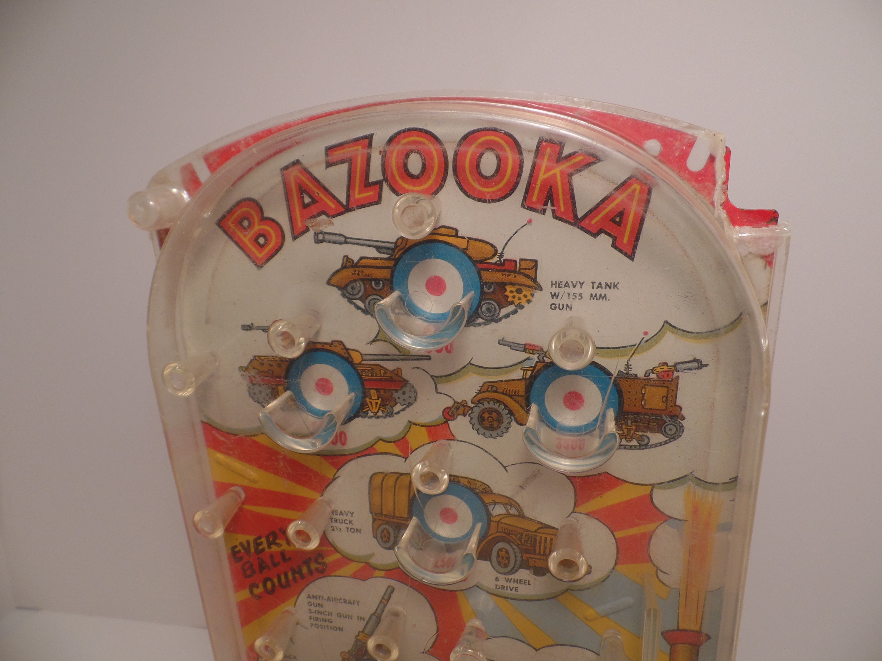 1950's MARX Bazooka Pinball Game Military Toy Machine | Etsy