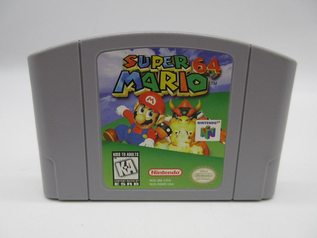 1996 Super Mario 64 - (N64) Nintendo 64 (tested+cleaned) - Etsy