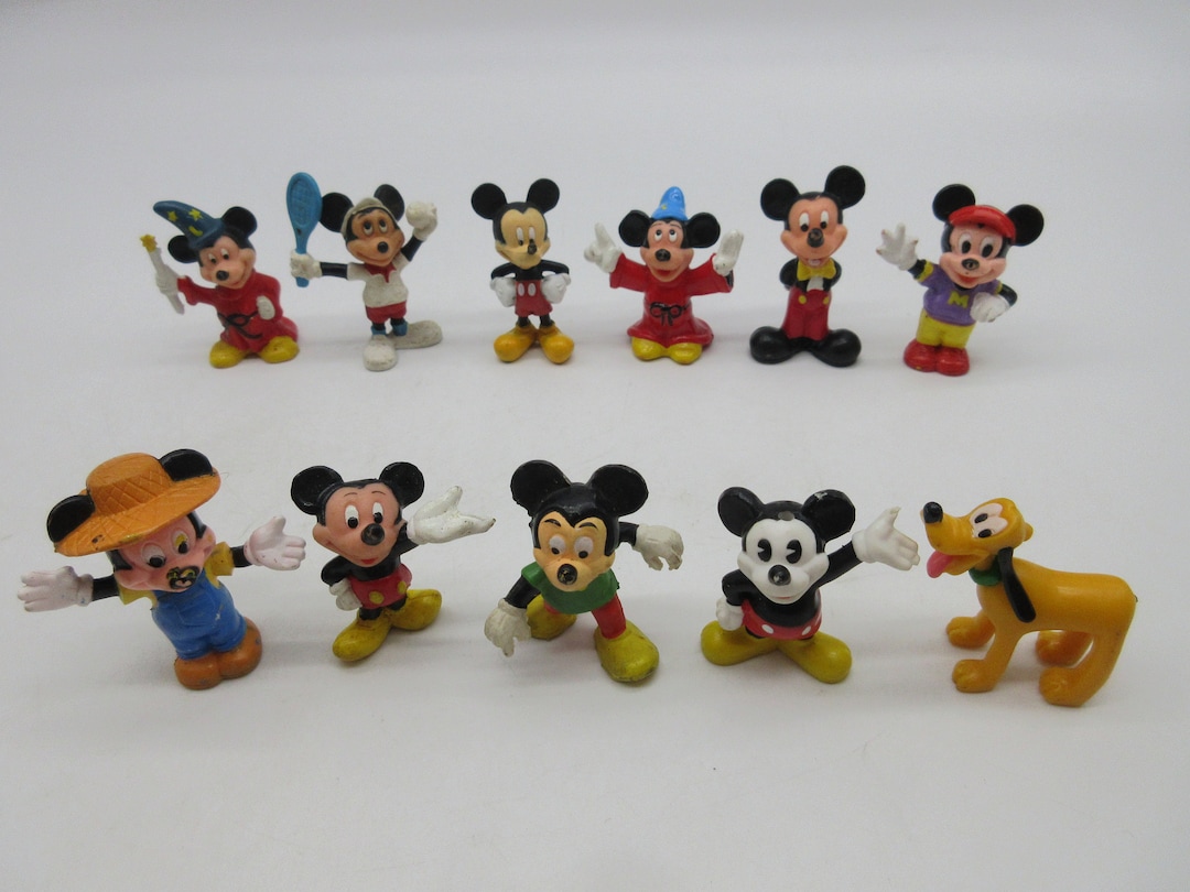 Vintage Mickey Mouse PVC Figure DISNEY Toy Lot - Etsy