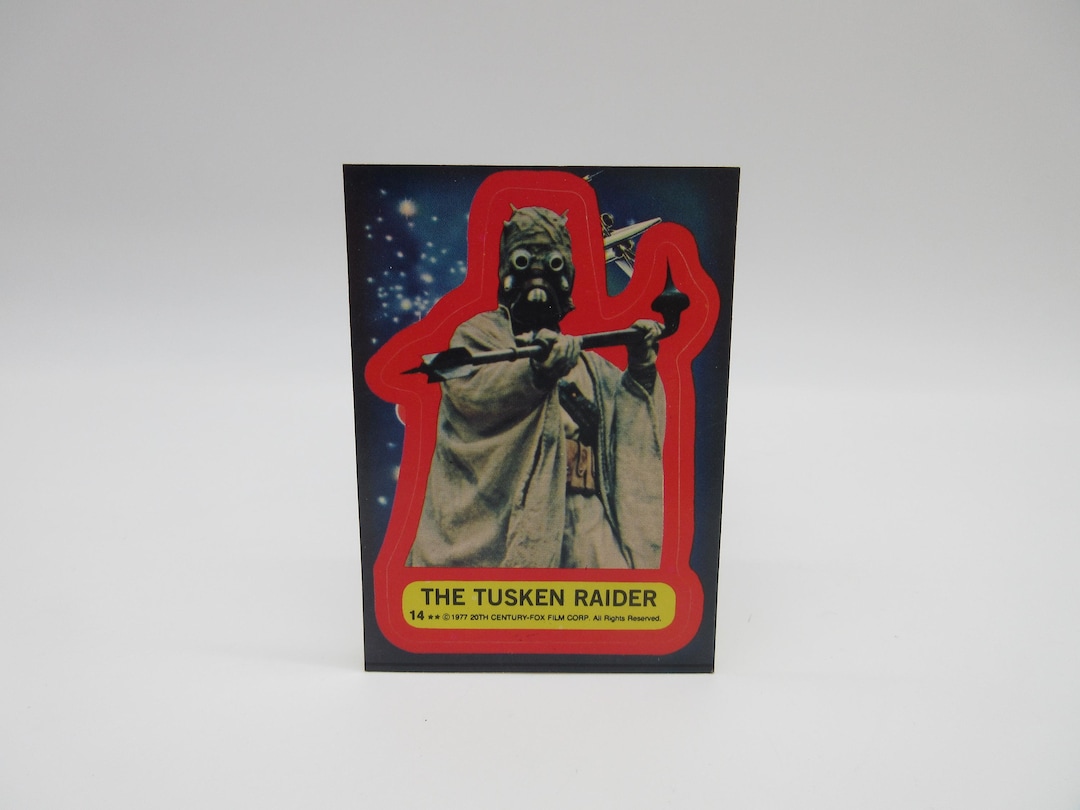 1977 Star Wars Sticker #14 the Tusken Raider - Topps - Series 1 2 3 ...
