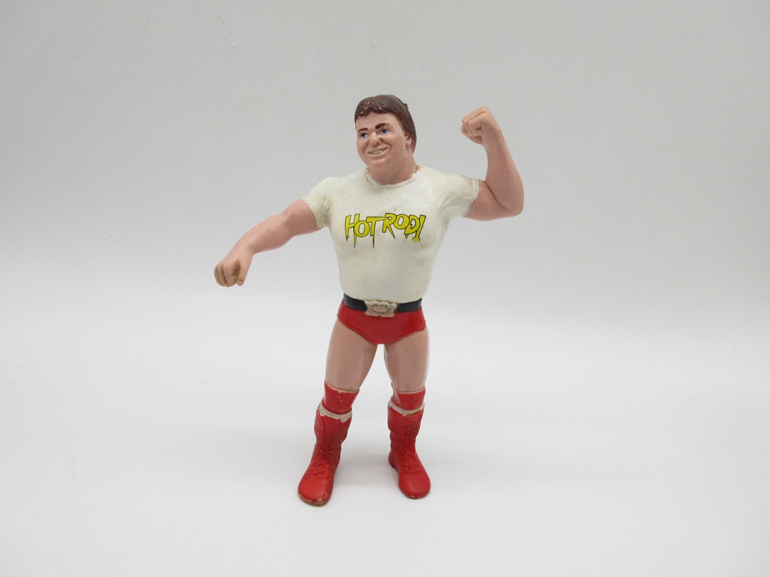 1984 Rowdy Roddy Piper Hot Rod 8 LJN Rubber Wrestlers Wwf Wwe Rubber ...