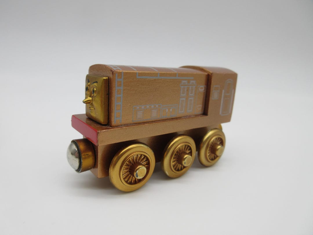 BRONZE DIESEL Thomas the Tank Engine Die-cast Square Magnet Wooden ...