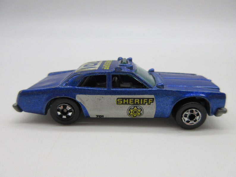 1977 Sheriff Police Car Metalic Flake Blue Black Wall - Etsy