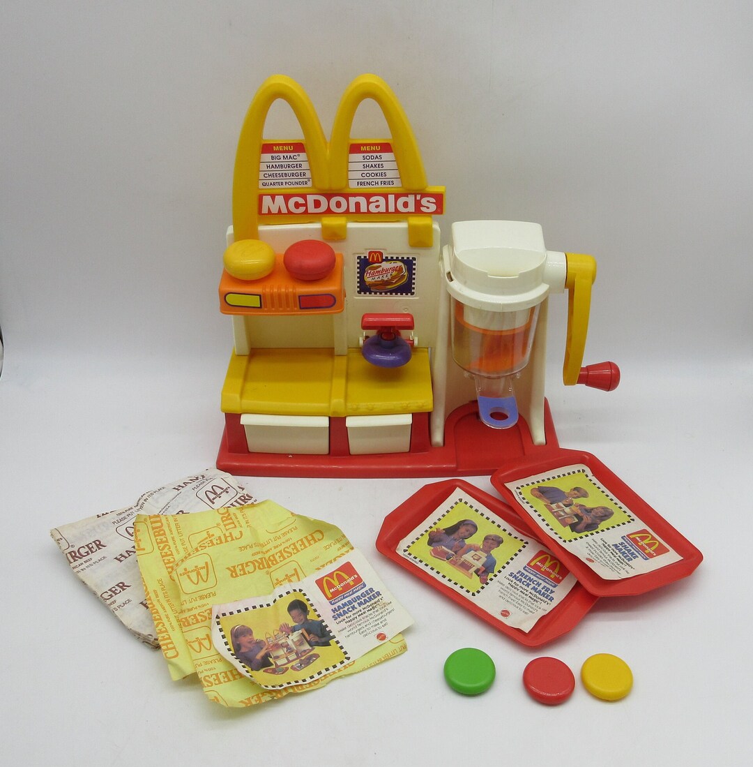 1993 Mcdonalds Hamburger Maker Happy Meal Magic Snack Toy Vintage ...