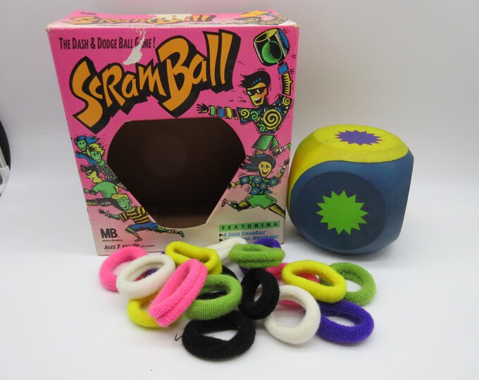 1991 *RARE* SCRAM BALL Game - Complete - Milton Bradley Board Action ...