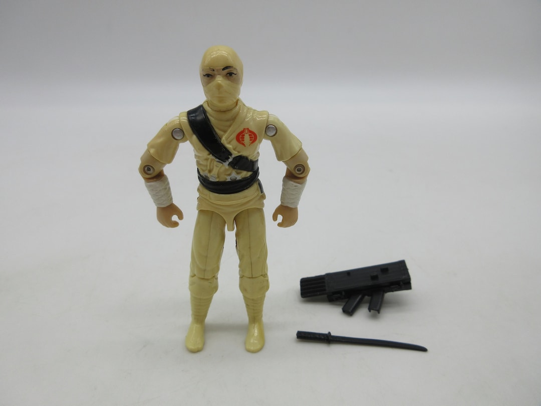 1984 STORM SHADOW W/ Backpack Sword Gi Joe hasbro Action Figure ARAH ...