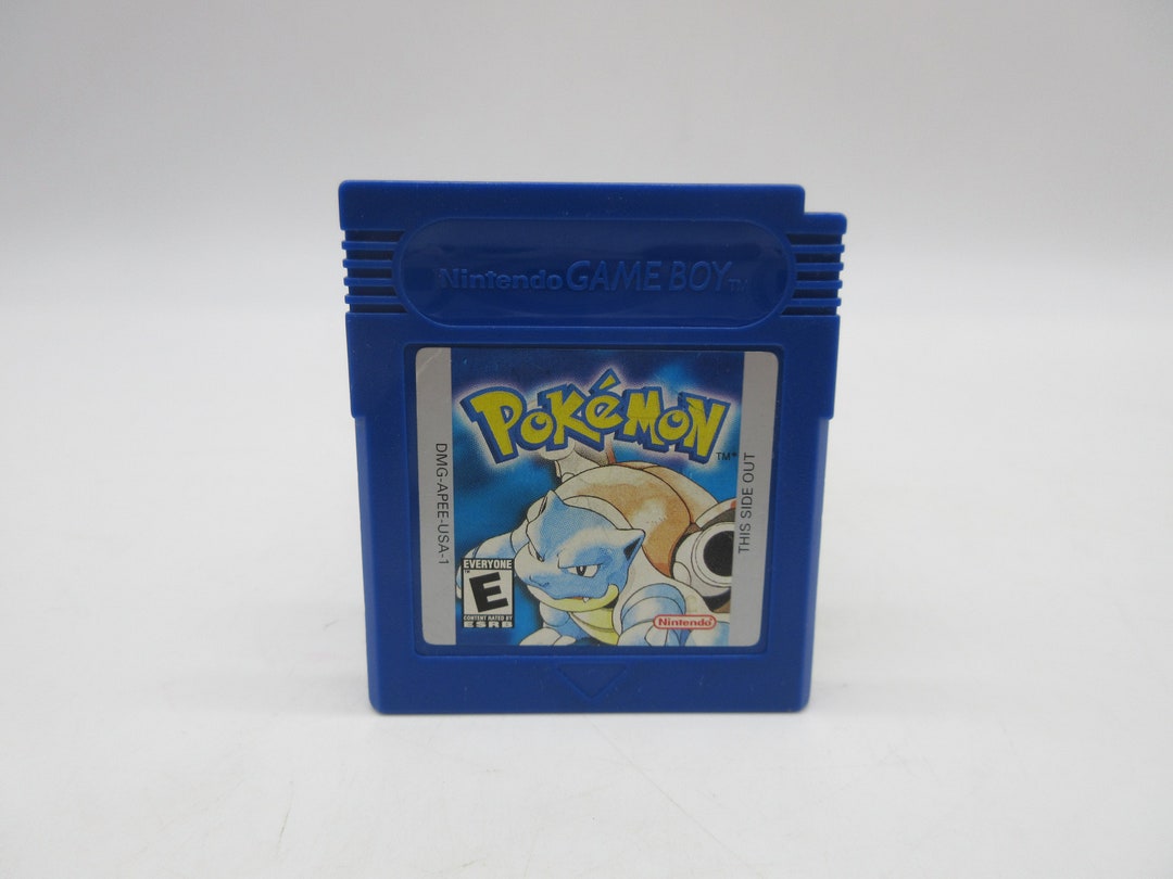 1990's POKEMON Blue - Original GAMEBOY Game (tested + Cleaned) - Etsy