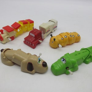 1980 Bandai Wind-up Train Truck Caterpilla Alligator Dog by TOMY Works ...