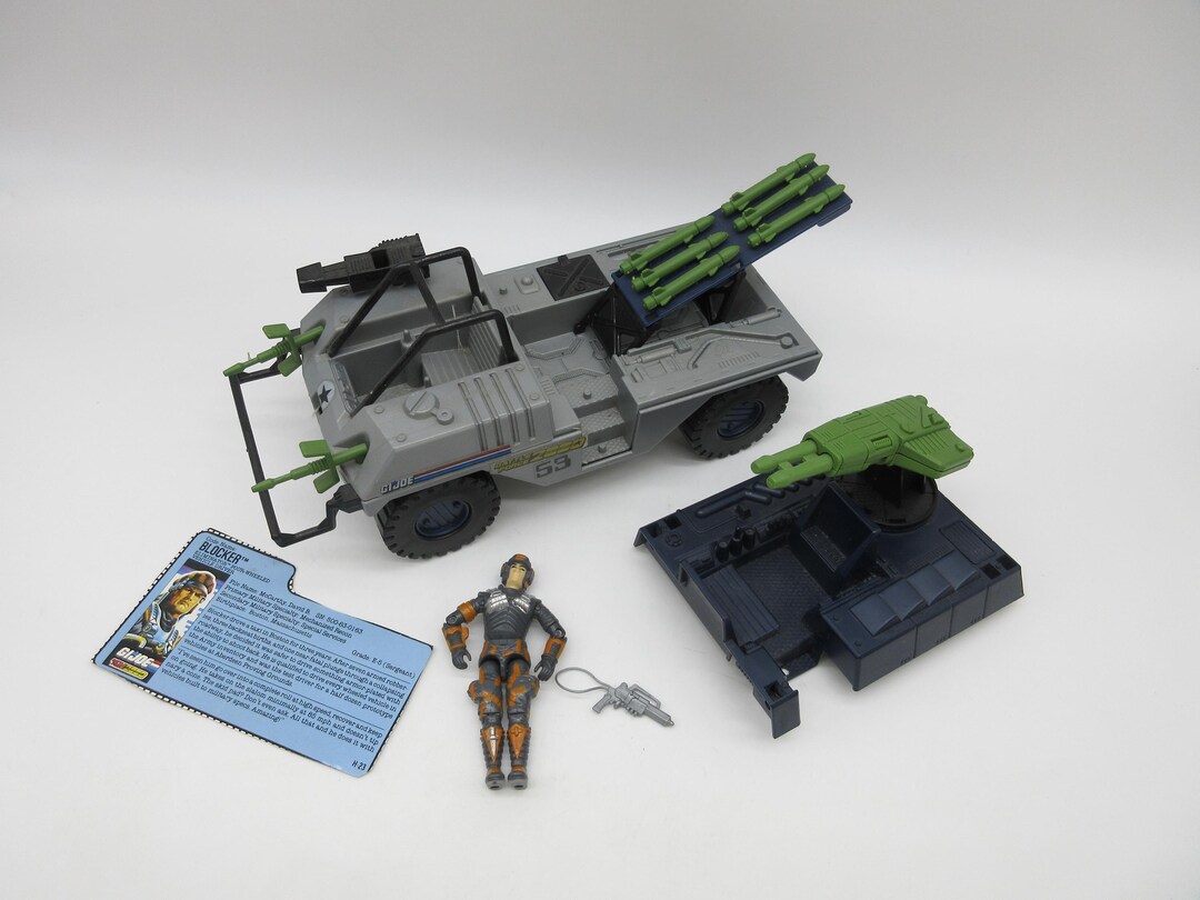 1987 ELIMINATOR W/ Blocker Gi Joe Vehicle hasbro Action Figure ARAH ...