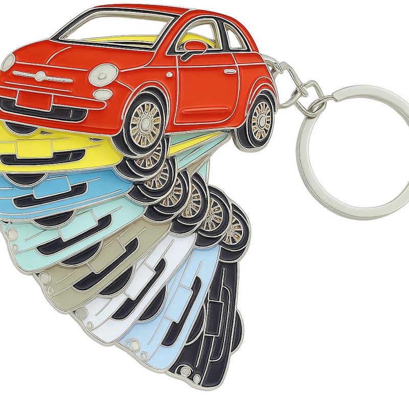 Fiat 500 Key Rings - Etsy