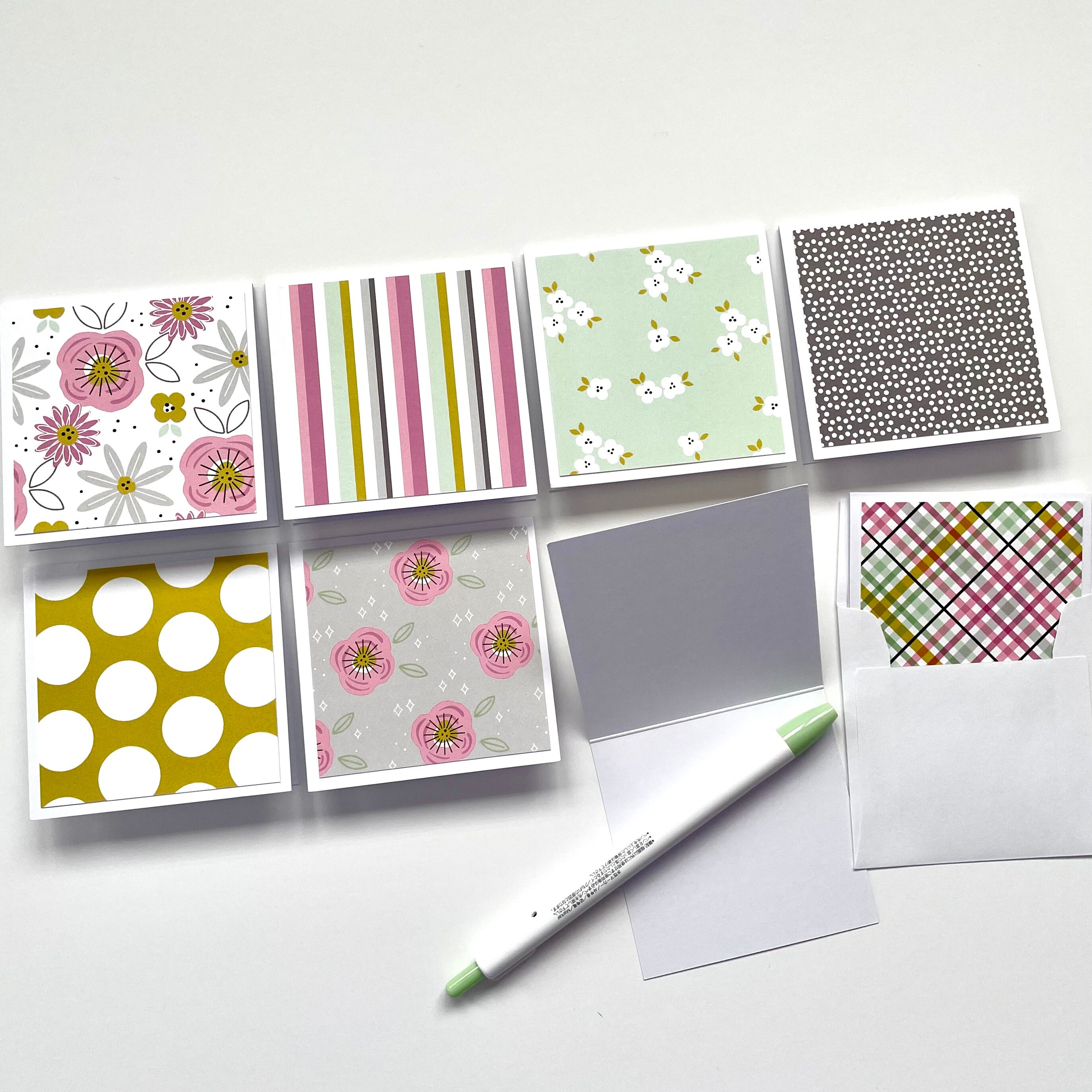 Set of 8 Blank 3x3 All-occasion Notecards W/white Envelopes - Etsy