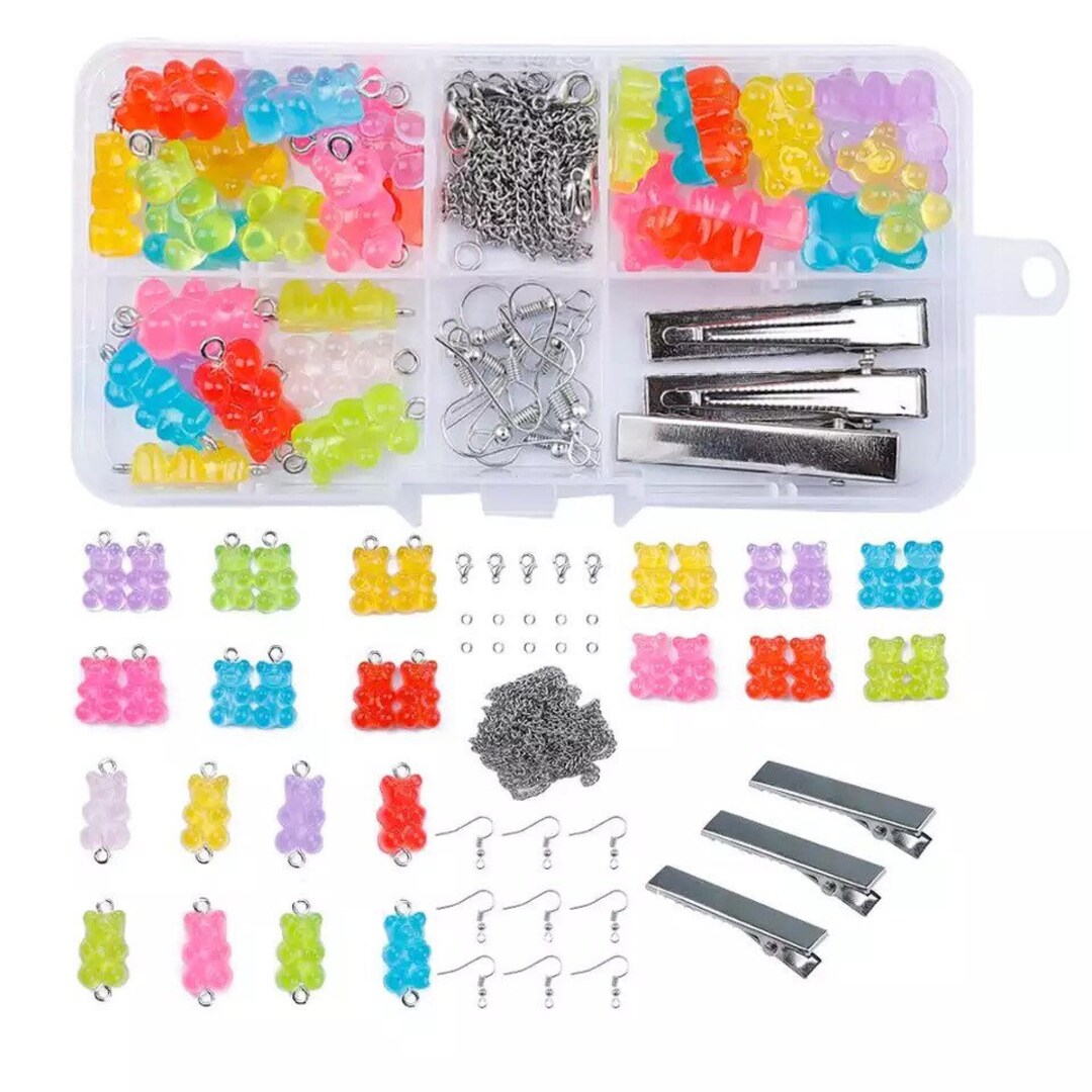Gummy Bear Jewelry Making Craft Kit Design Hair Clips, Bracelets ...
