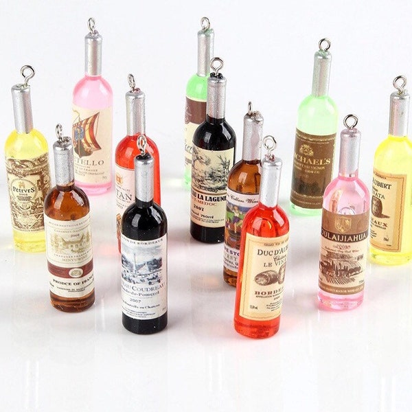 Mini Bottle Charm - Etsy