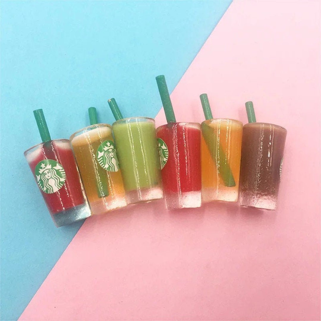 10pc Miniature Soda Pop Juice Drinks Scrapbooking Cup Cabochons Muti ...