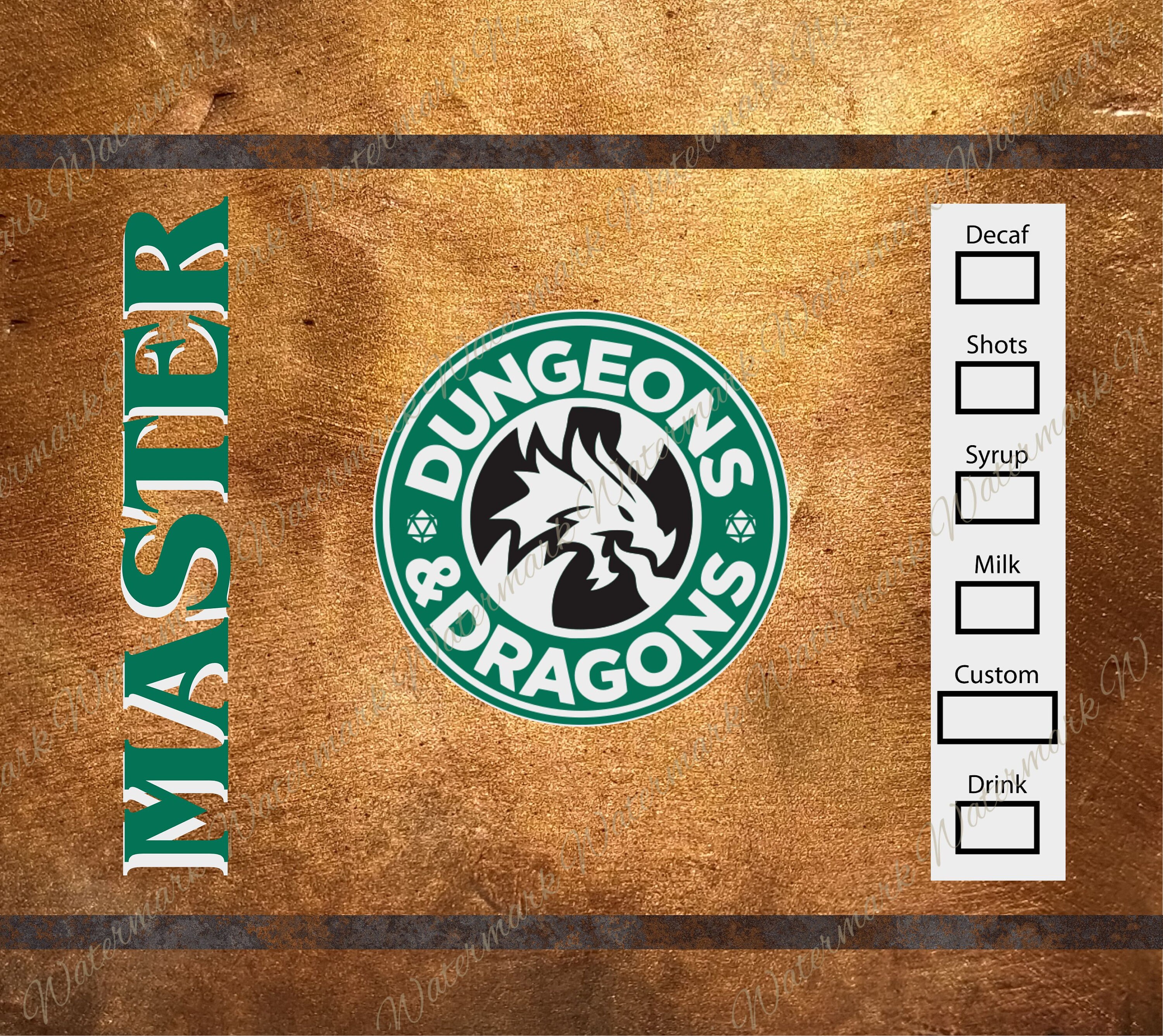 Dungeons and Dragons D&D Starbucks Coffee Drips Tumbler 20oz ...