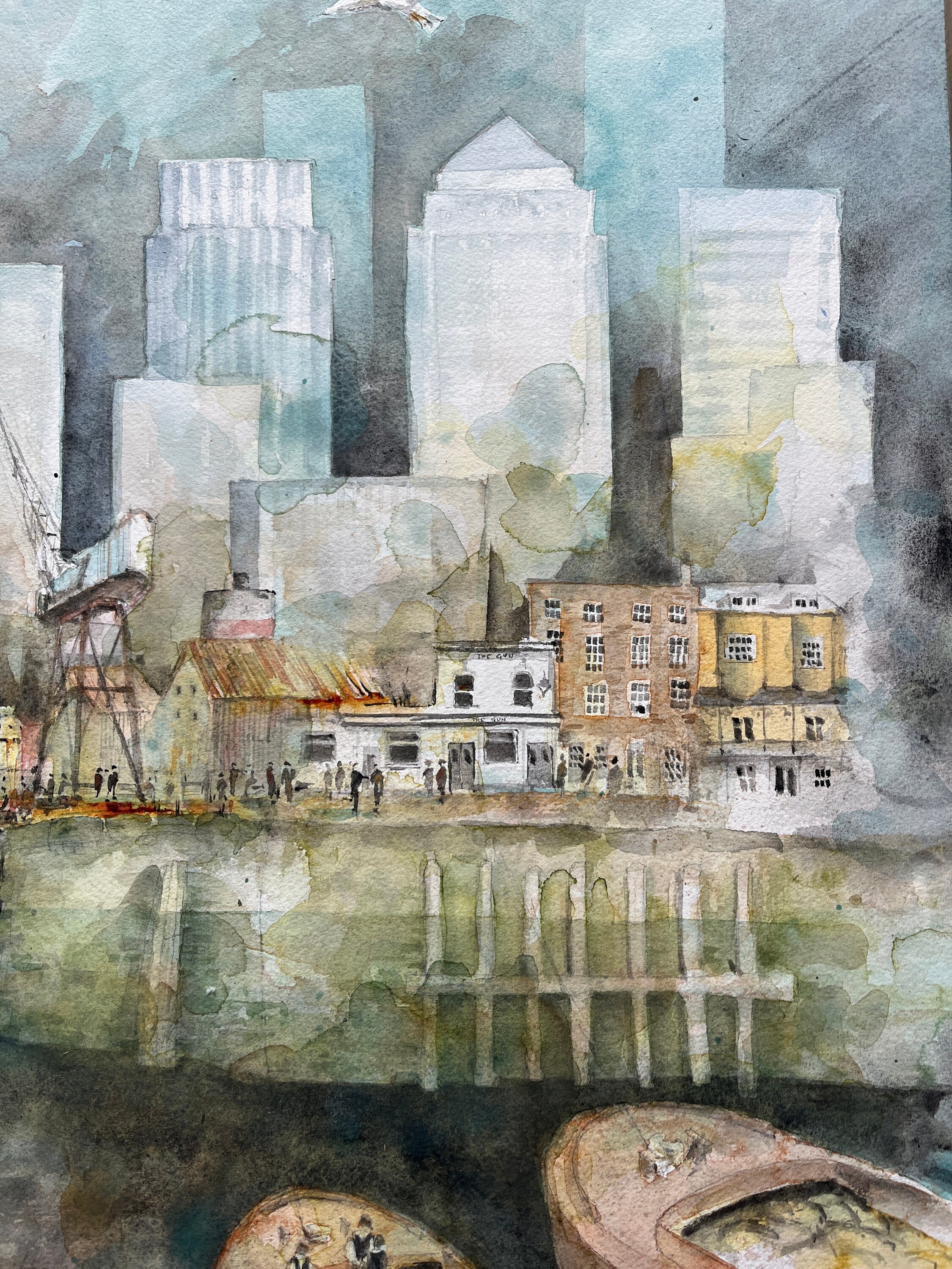 Isle of Dogs - PRINT of Original Watercolour - Etsy