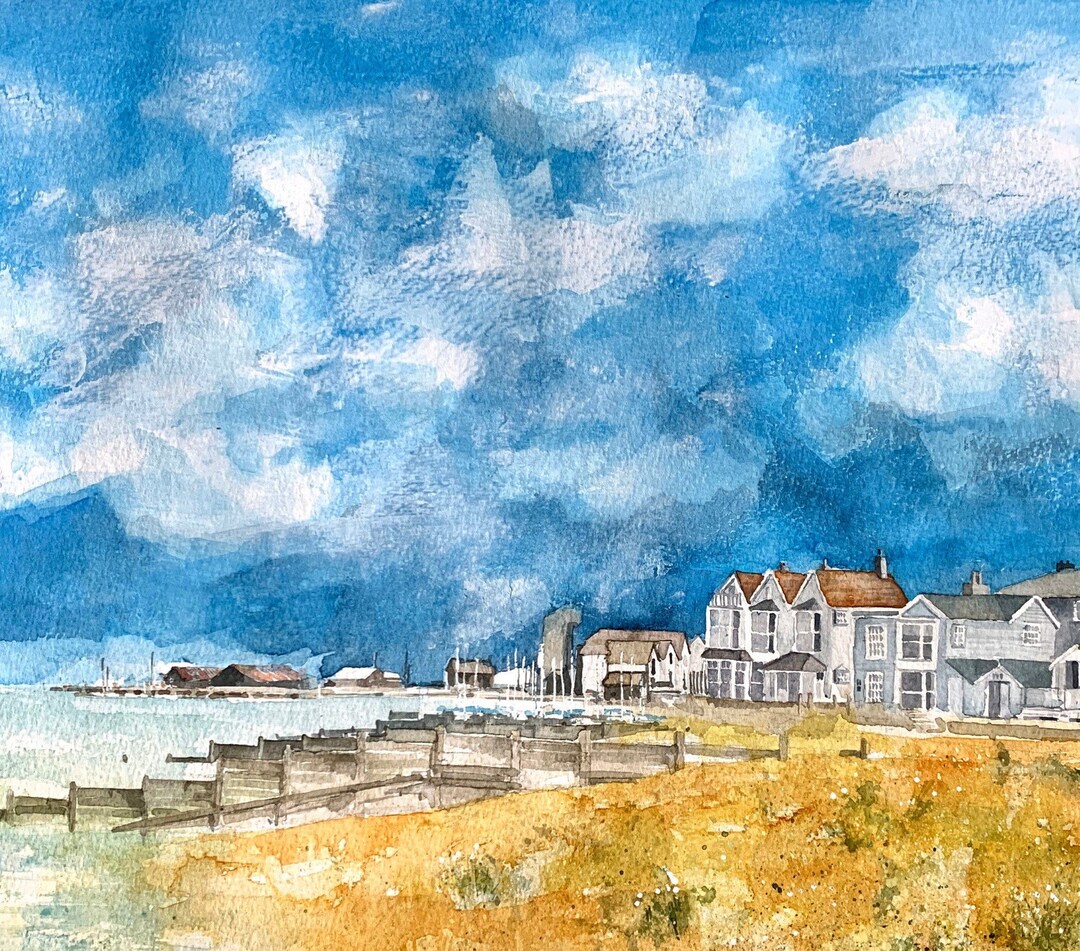 Whitstable - Hand Drawn Watercolour Painting (print of Original) - Etsy