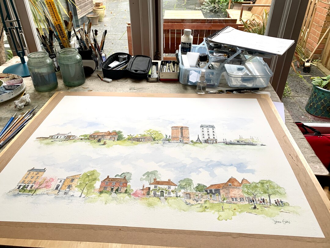 Life Story, Personalised Illustration, Custom Watercolour Painting of ...