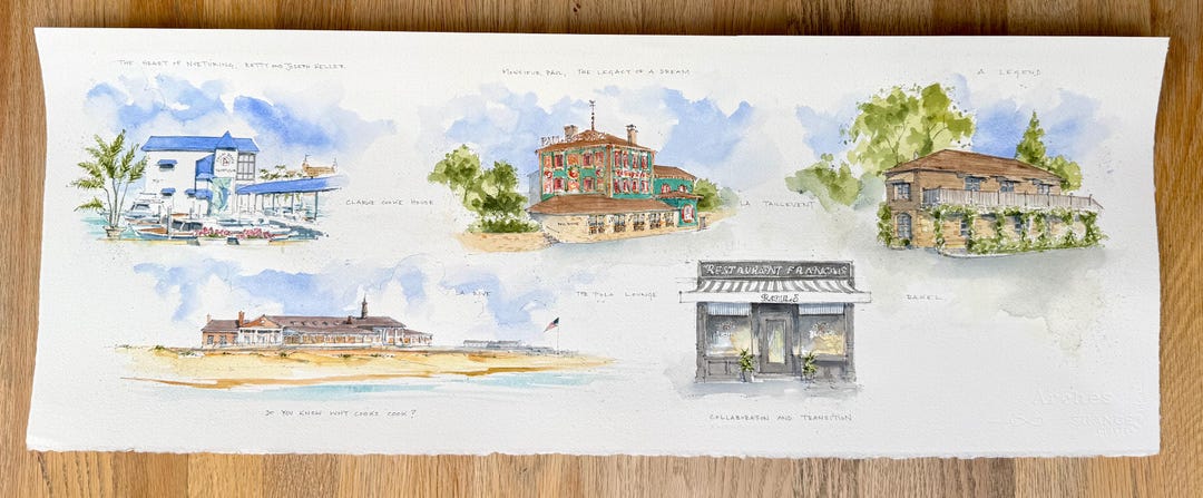 Life Story, Personalised Illustration, Custom Watercolour Painting of ...