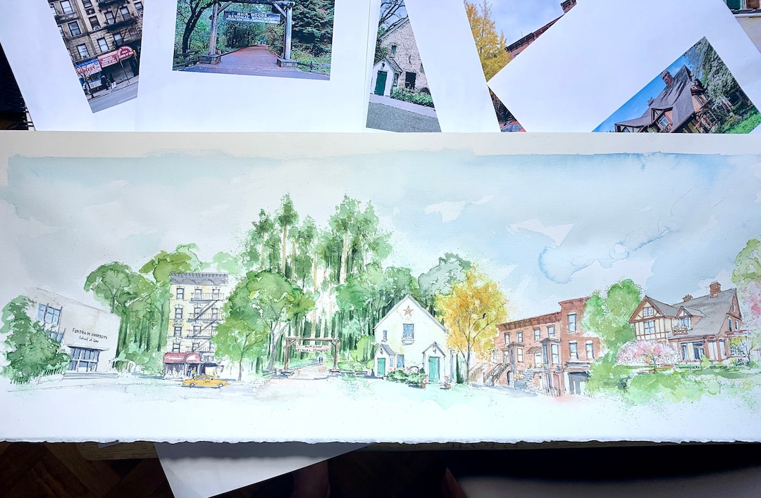 Life Story Personalised Illustration Custom Watercolour - Etsy