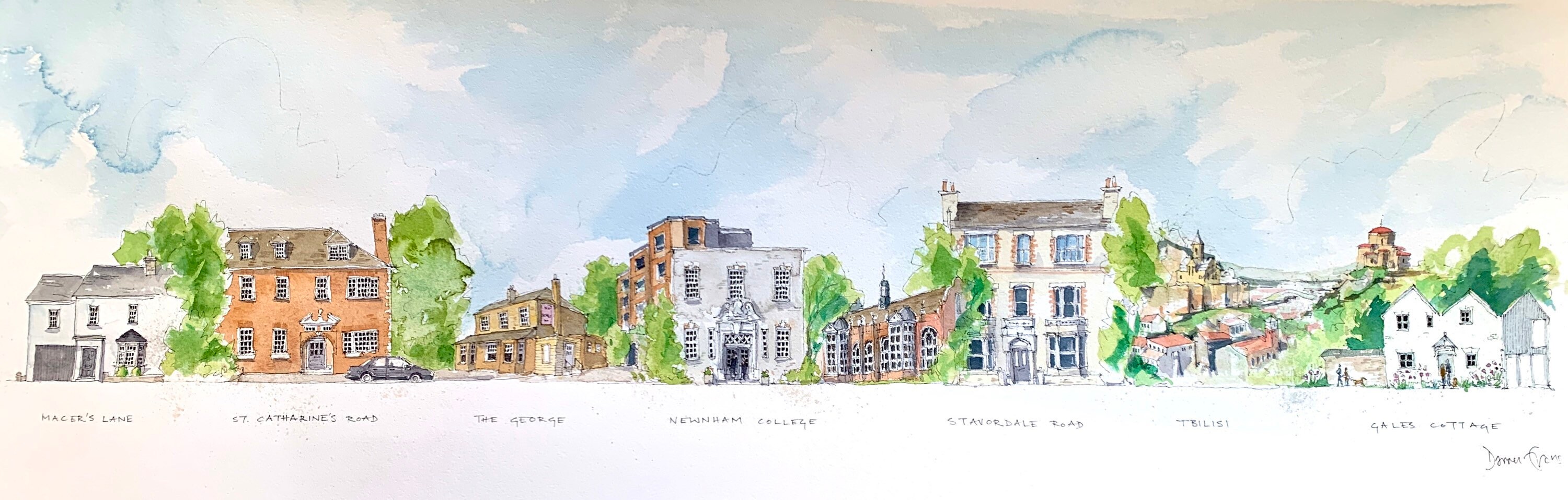Life Story, Personalised Illustration, Custom Watercolour Painting of ...