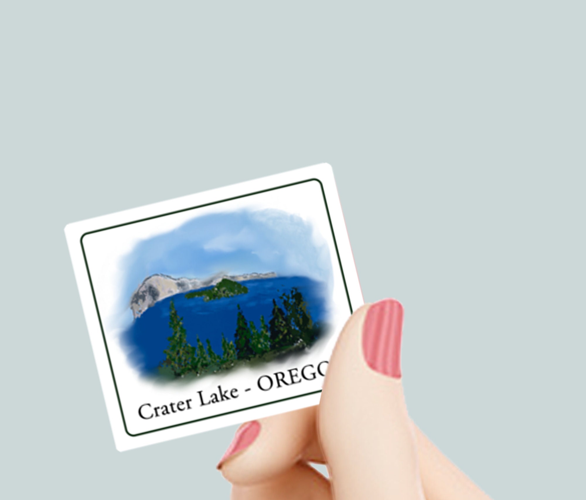 Oregon Stickers Watercolor, Portland Bridges Sticker, Crater Lake ...