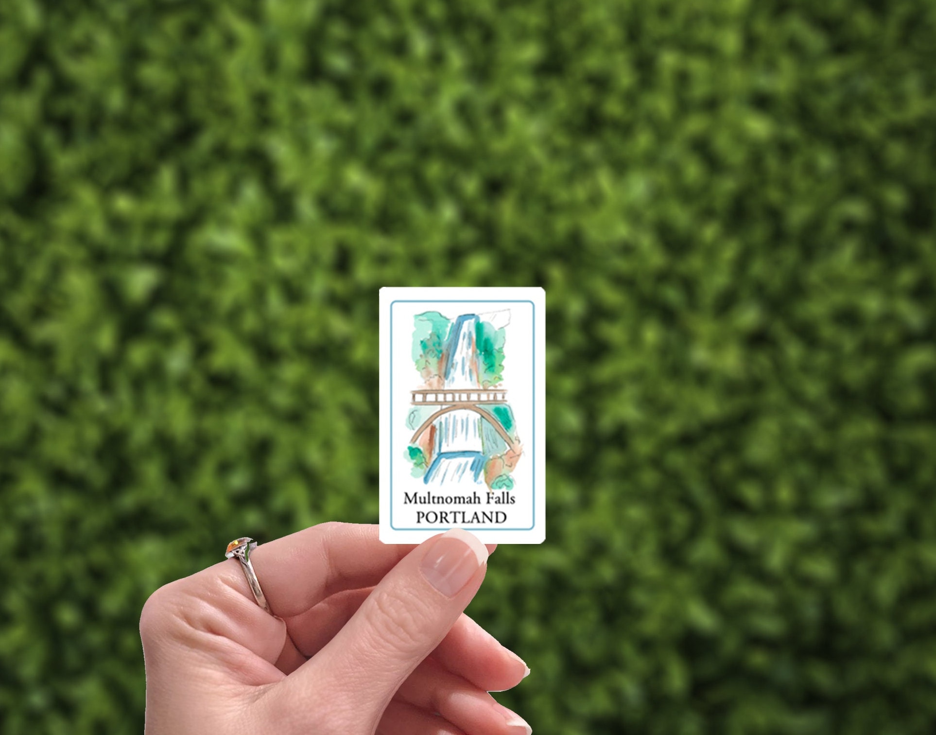 Oregon Stickers Watercolor, Portland Bridges Sticker, Crater Lake ...