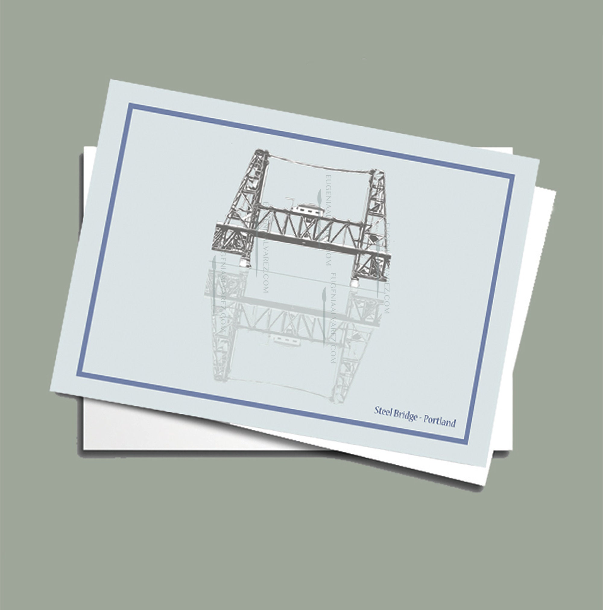 Portland Bridges Kaarten. Portland Kaartenset. Portland - Etsy Nederland