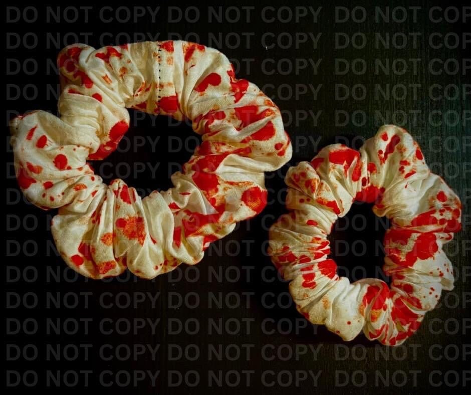 Blood Splatter Red on White Background Seamless File. Scary Halloween ...