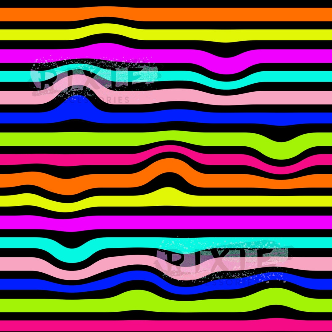 Seamless Files. Retro Neon Stripes Seamless File. Neon Striped Colors ...