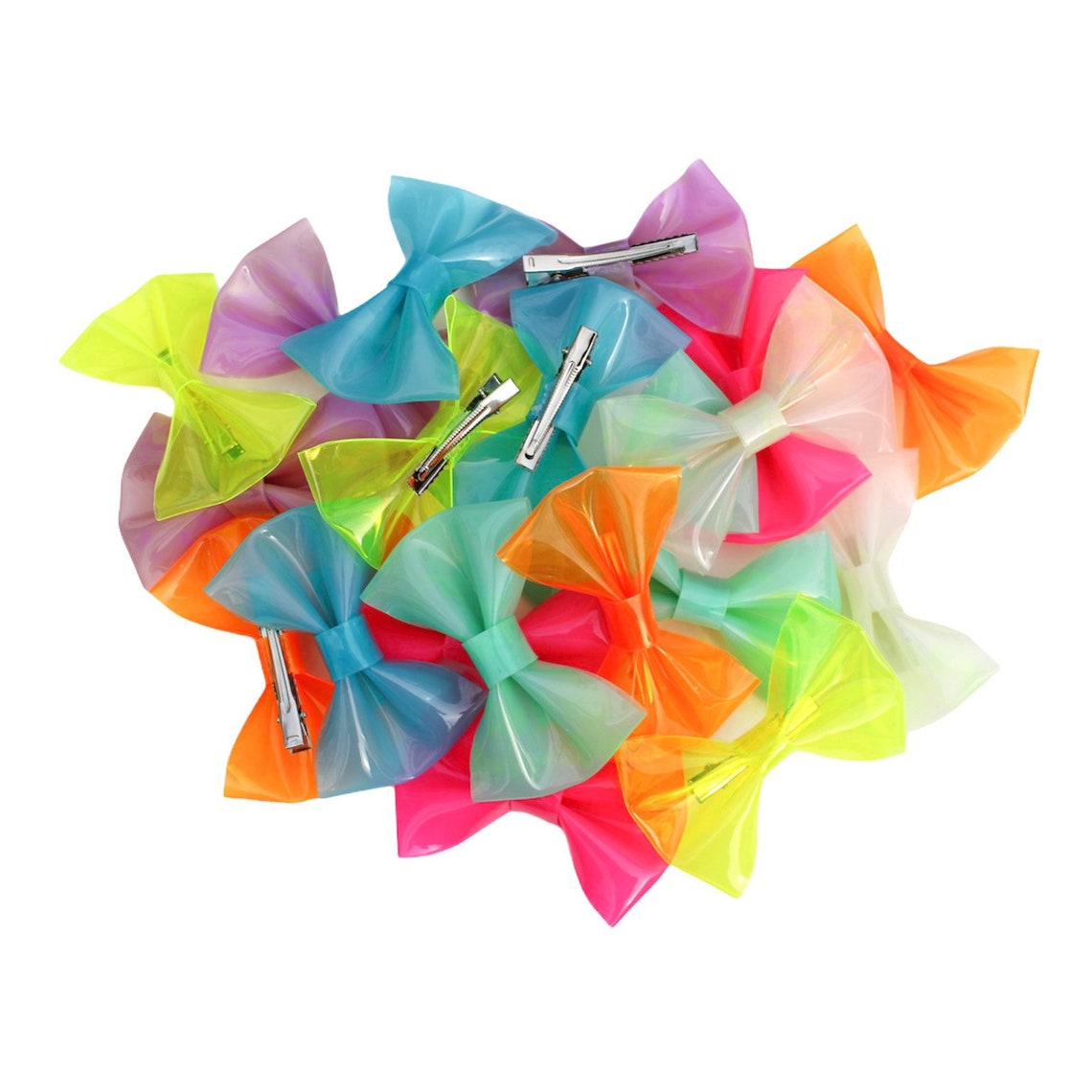 Purple Swim Hair Bow Pool Bows Solid Swim Bows Waterproof | Etsy